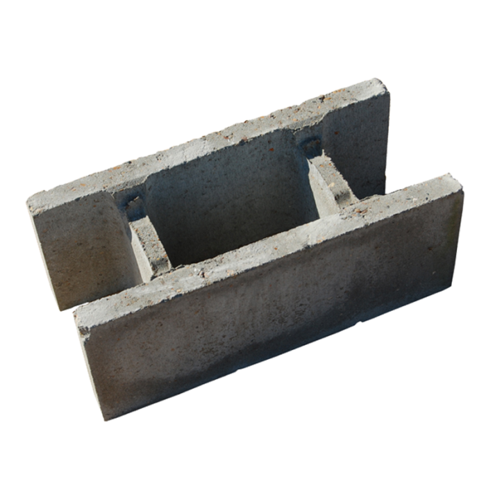 FUNDABLOKKE 23 X 50 X 20 CM GRÅ (P-04632) | Byggmax