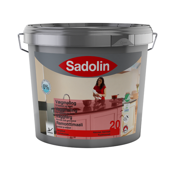 SADOLIN BASIC VÆGMALING 20 HVID (P-187932) | Byggmax