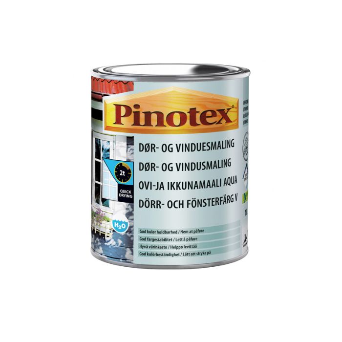 PINOTEX DØR- & VINDUESMALING HVID (P-192605) | Byggmax