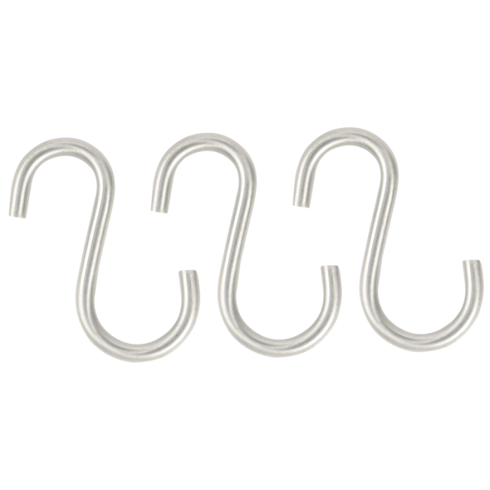 Väggkrok S-krok 0,5x6,0 cm Rostfritt stål 3-pack Home>it (68713129) Byggmax.dk