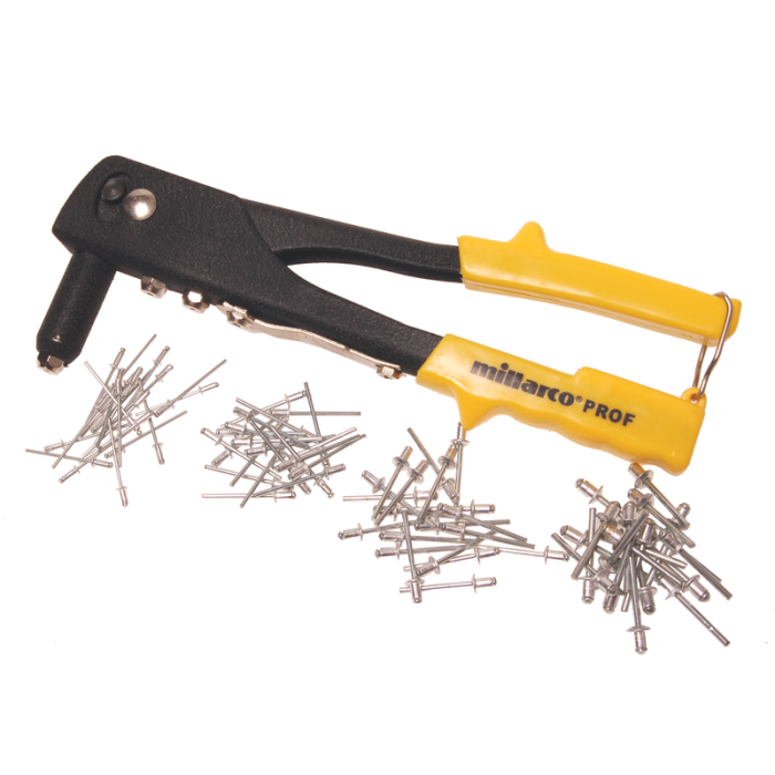 Blindnittång 4 munstycken och 80 olika sorters nitar Millarco (68713269 ...