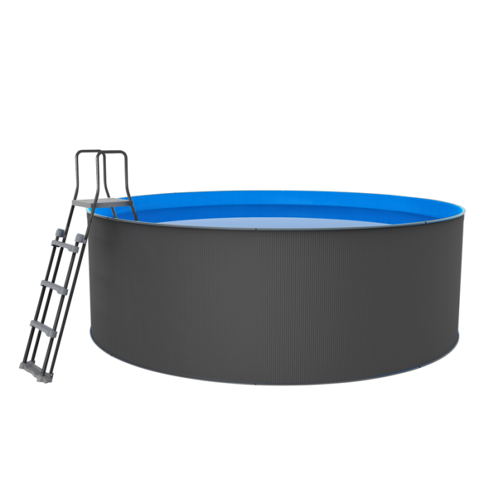 Pool Stål Santorini rund XL Swim & Fun (68723388) Byggmax.dk