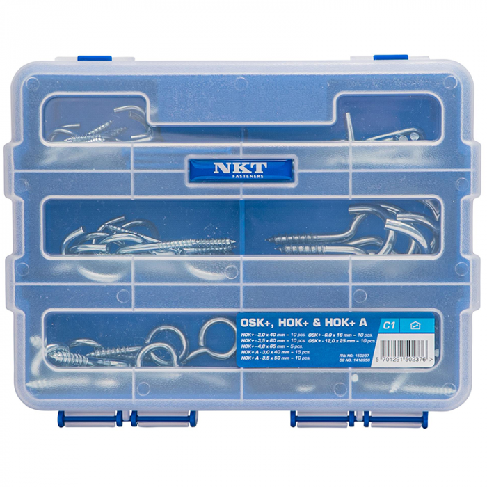 SORTIMENTSKASSE ØSKNER, SKRUE- OG VINKELKROGE NKT (P-2420701) | Byggmax