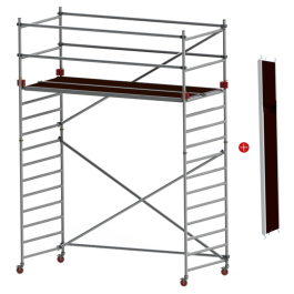 Rullestillads m/montagedæk m/lem bredt JUMBO Stillads A/S (687148988) Byggmax.dk